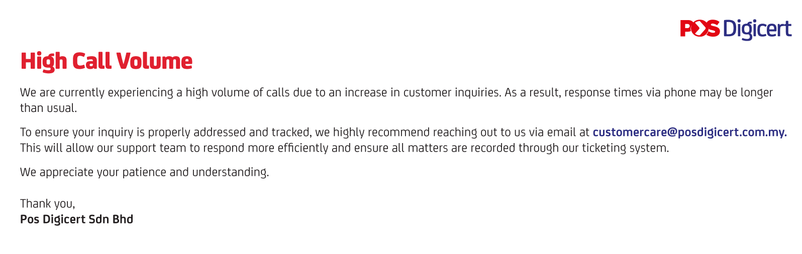 Pos Digicert Sdn Bhd | Home